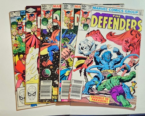 The DEFENDERS 5 issue Lot #108, 109, 110, 111, 112 - I combine shipping ...