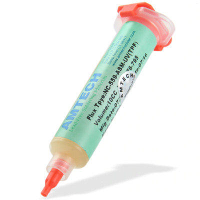 Amtech NC-559-ASUV Solder Soldering Paste Flux Tacky Paste - 10ml Exp ...