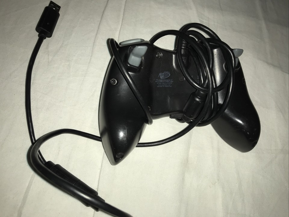 Xbox 360 PC Controller Wired Black Gamepad Madcatz Gamestop W/adapter ...
