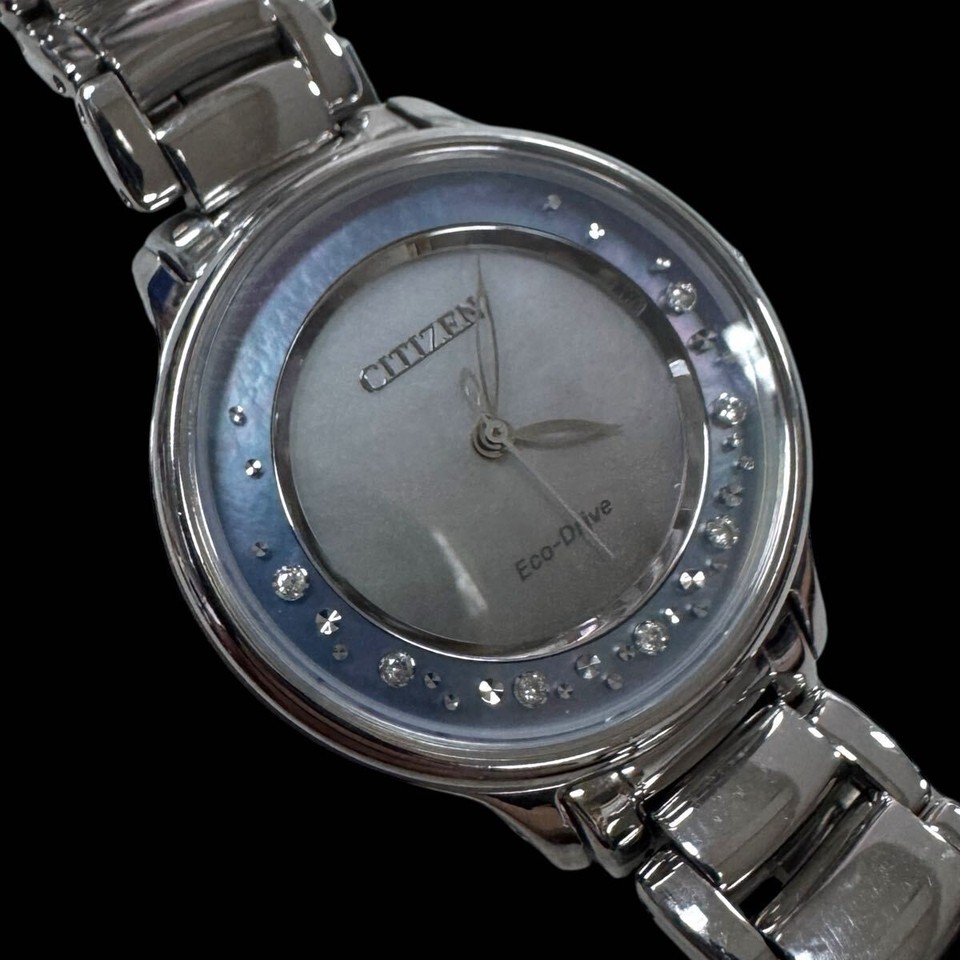 [Near MINT] Working beautiful item CITIZEN Citizen Stone Eco Drive Blue ...