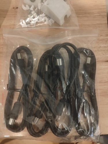 tv aerial extension kit, including fly leads, cable, sockets and clips ...