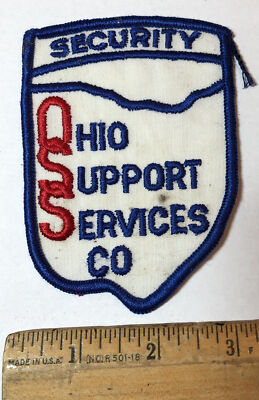 Vintage Ohio Support Services Company OSS Security Guard Officer Patch ...