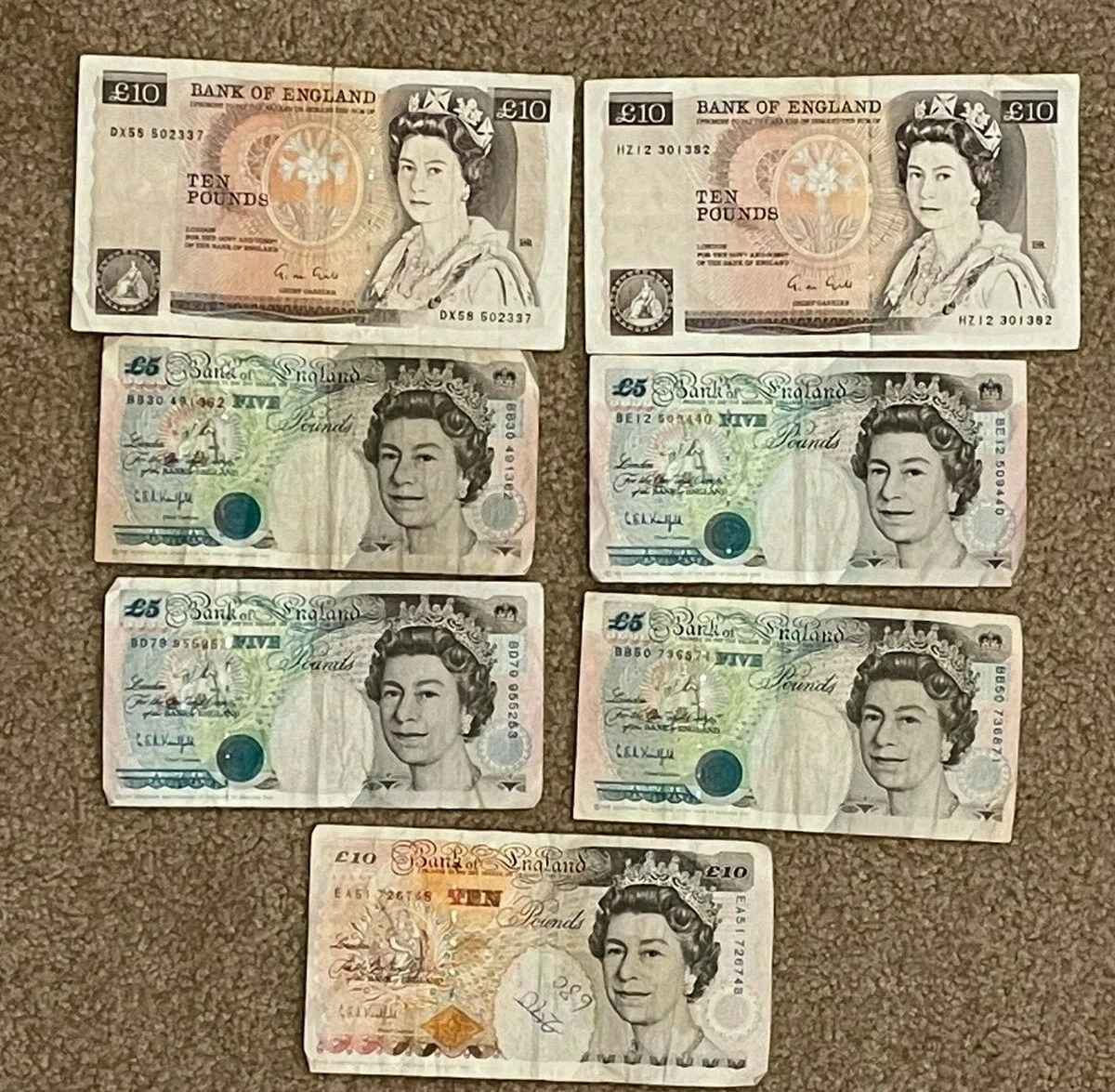 British Pound Currency Notes