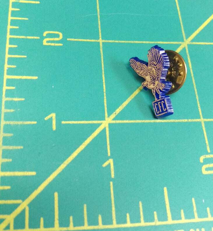 CFC Pin Combined Federal Campaign eagle pinback 3/4" tall plastic ...