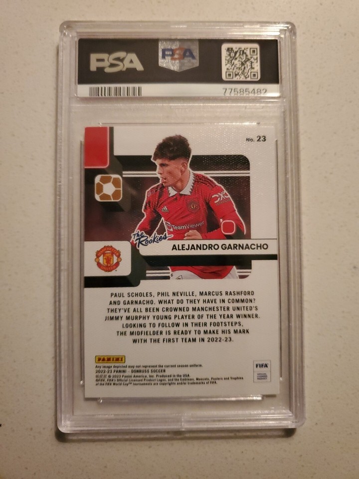 Alejandro Garnacho 2022-23 Panini Donruss FIFA Rookie RC #199 PSA 8 | eBay