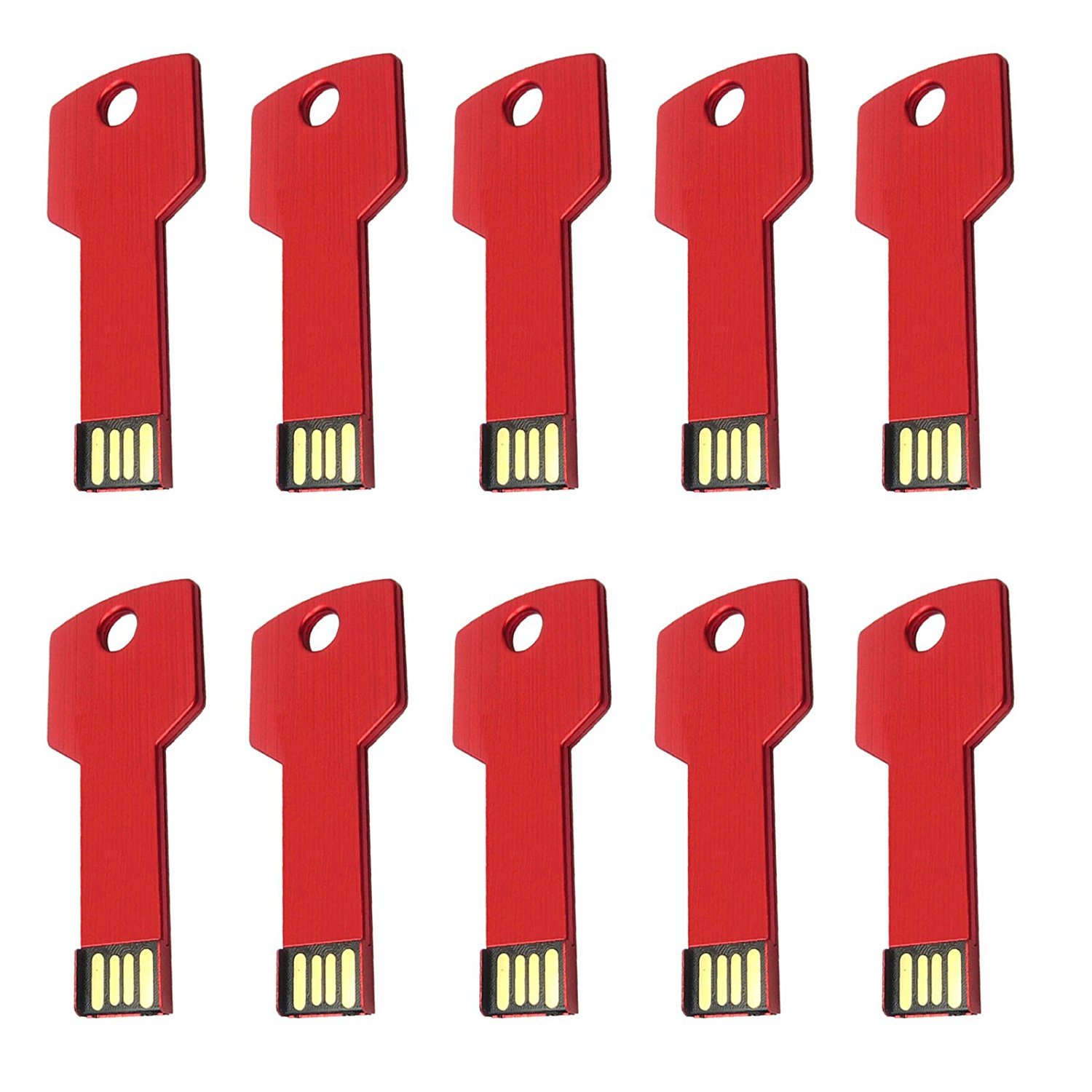 5pcs/lot 1G 2G 4G 8G 16G 32G Metal Key Memory Stick USB Flash Pen Drive ...