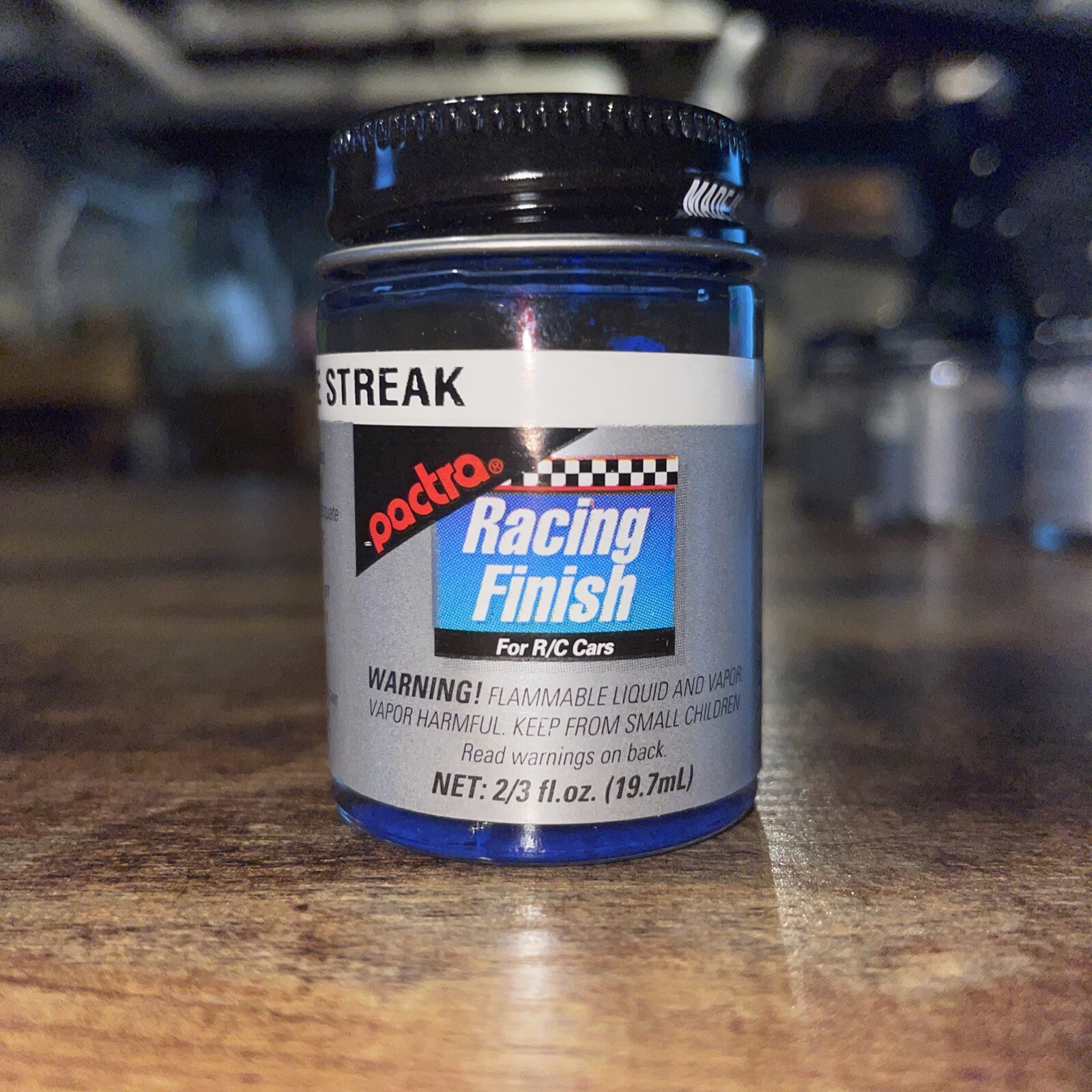 Testors Pactra Racing Finish Model Paint Color RC52 BLUE STREAK 2/3 oz ...