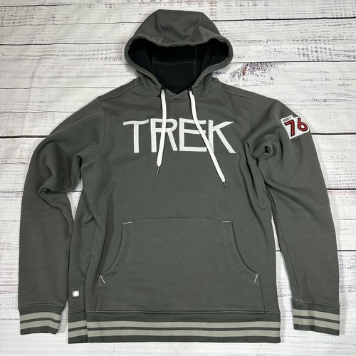 Bontrager Trek Spell Out Men's Gray Hoodie Sweatshirt Pullover Long ...