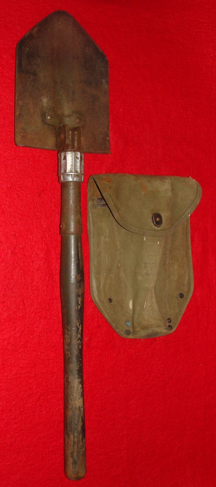 Vintage US Army Entrenching Tool Folding Shovel Soldier Field Equipment ...