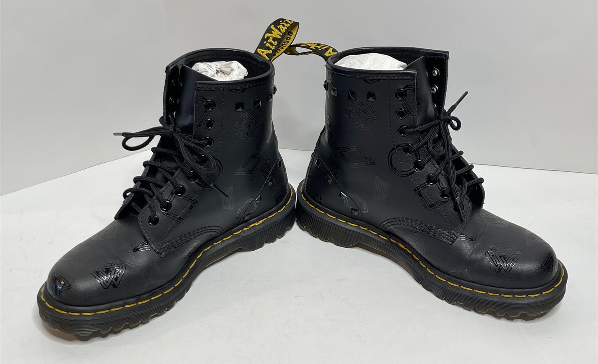 DR. MARTENS 1460 BEN STUD BLACK WEIDLER LEATHER PUNK BOOTS DR. MARTENS 1460 BEN STUD BLACK WEIDLER LEATHER PUNK BOOTS