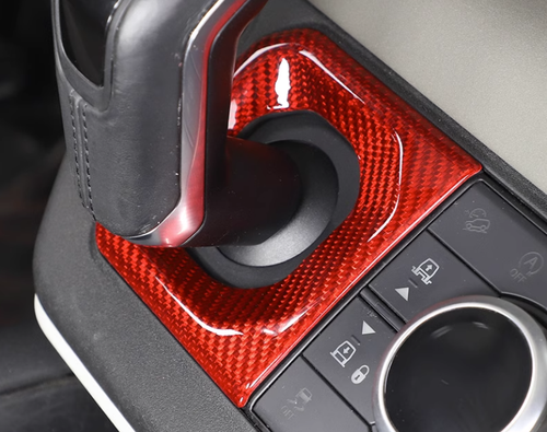 For LR Defender 2020-2025 24 Console Gearbox Shift Panel Cover Red ...