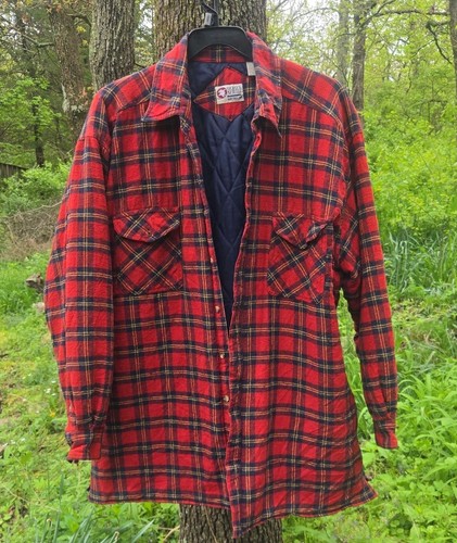 Vintage Sports Afield Sz Tall 2X, Red Plaid Shacket. | eBay