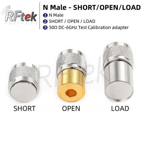 3pcs N Male Network Analyzer Test Calibration Open Short Load Isolation ...