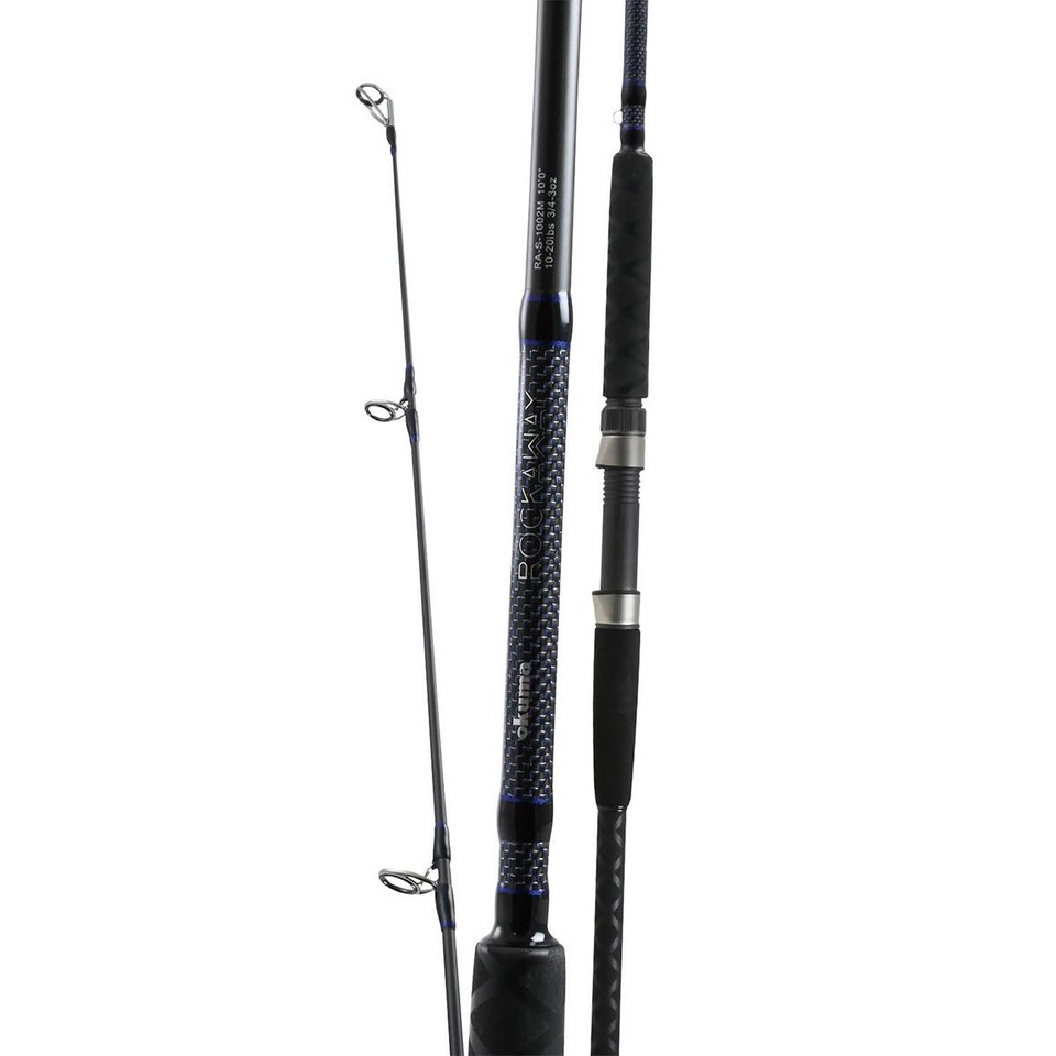 Okuma Rockaway 10 Foot Surf Spinning Rod MH 2 Piece Fishing Rod 1225 ...