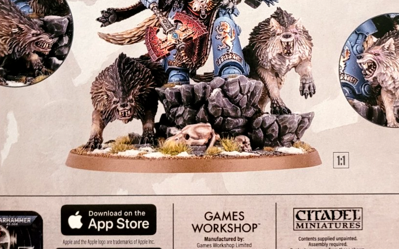 Wolves, base and rock from Logan Grimnar Space Wolves Marines Warhammer ...