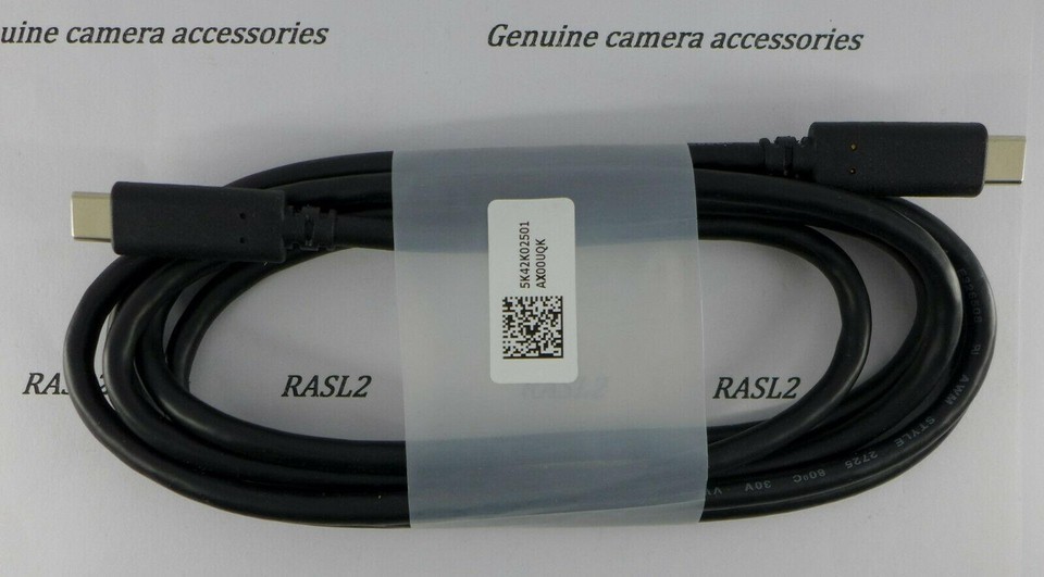 1.8m Dell USB Type-C Cable For Canon EOS R RP,R50,R10,R8,R7,R6,R5,XA75 ...