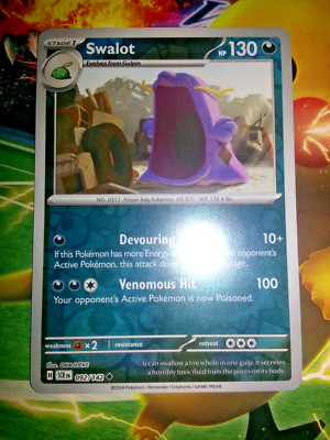 Swalot 092/142 - Stellar Crown - Reverse Holo - 2024 - Pokemon TCG CCG ...
