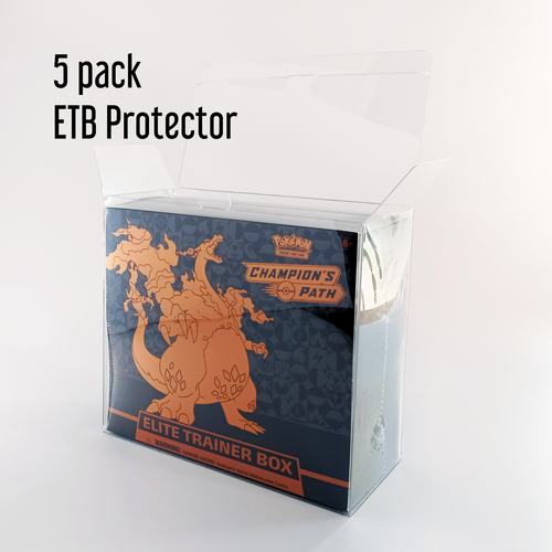 5 PACK Pokemon Elite Trainer Box ETB Protector Case Protective Display ...