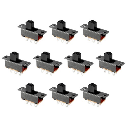 20Pcs Toggle Switch Latching Slide Control 6 Terminals 2P2T 5mm | eBay