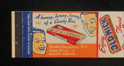 1940s Old Nick Finest Chocolate Covered Peanut Bar and Bit-O-Honey ...