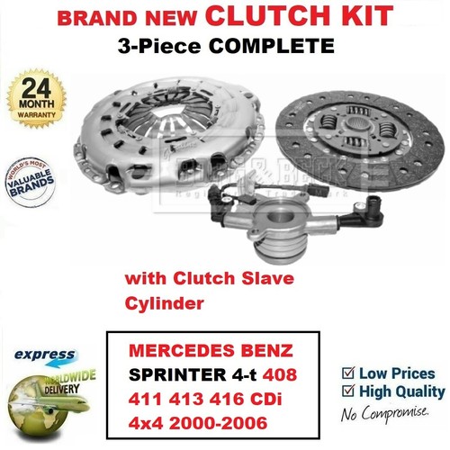 FOR MERCEDES SPRINTER 4-t 408 411 413 416 CDi 4x4 2000-2006 NEW CLUTCH ...