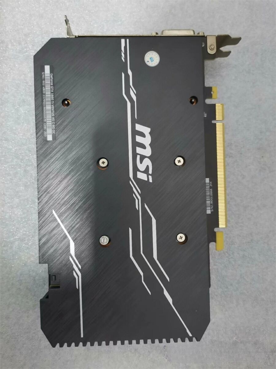 MSI GeForce GTX 1660 Ti VENTUS XS OC 6GB GDDR6 Graphics Card MSI GeForce GTX 1660 Ti VENTUS XS OC 6GB GDDR6 Graphics Card