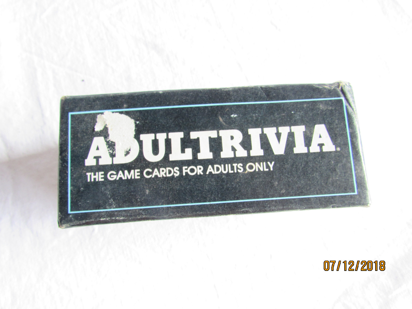 1984 Vintage ADULT TRIVIA Blue Box Card Game for Adults Only Couples ...