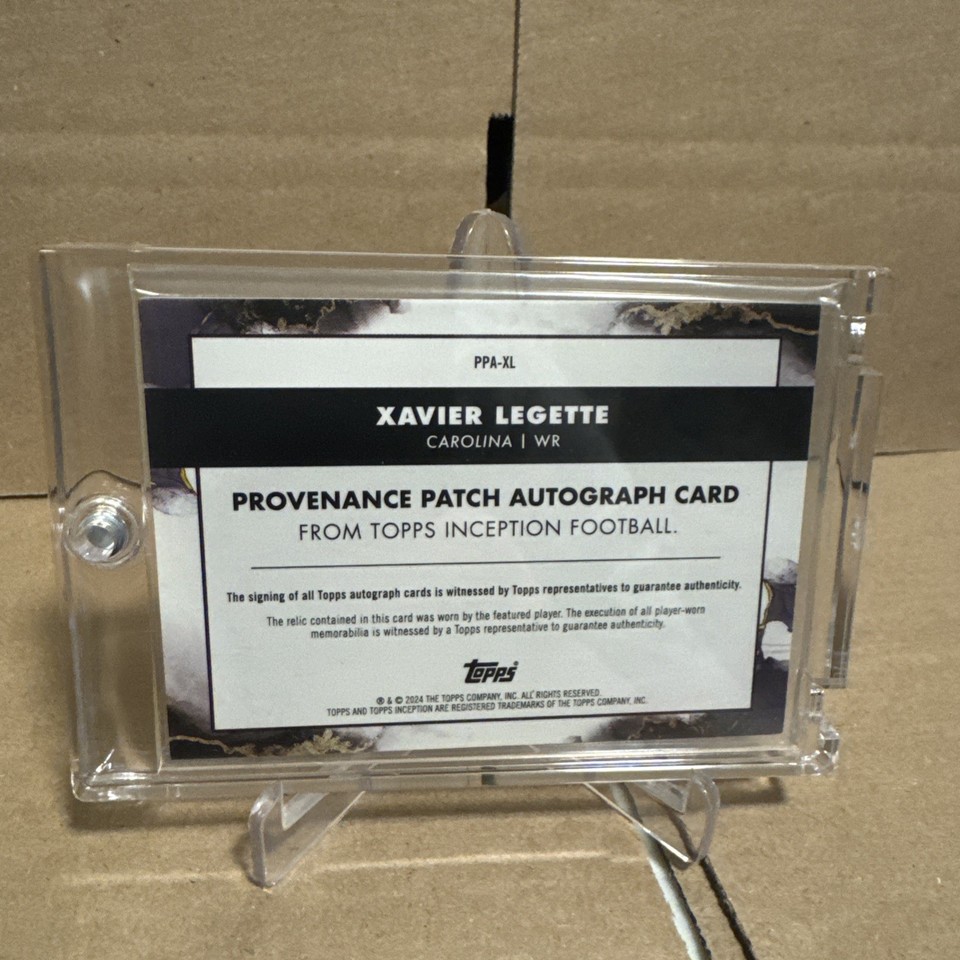 XAVIER LEGETTE RPA 2024 Topps Inception Purple Provenance 47/99 Tri ...