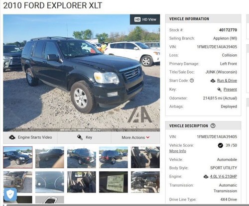 Heater Climate Temperature Control Front Excluding Sport Trac Dash Fits ...