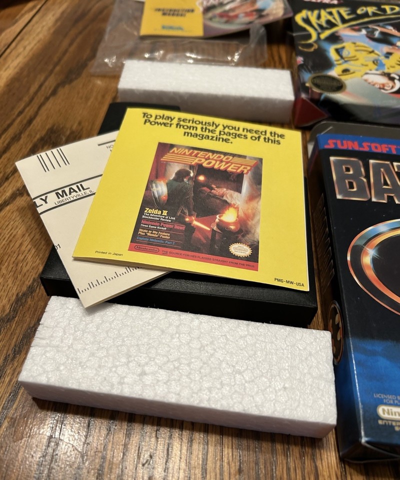 Nintendo NES Lot Box Inserts Paperwork Skate Die 2 Manual Batman ...
