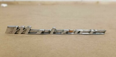 OEM Ford Meteor Emblem Chrome Trunk Badge Script NOS | eBay