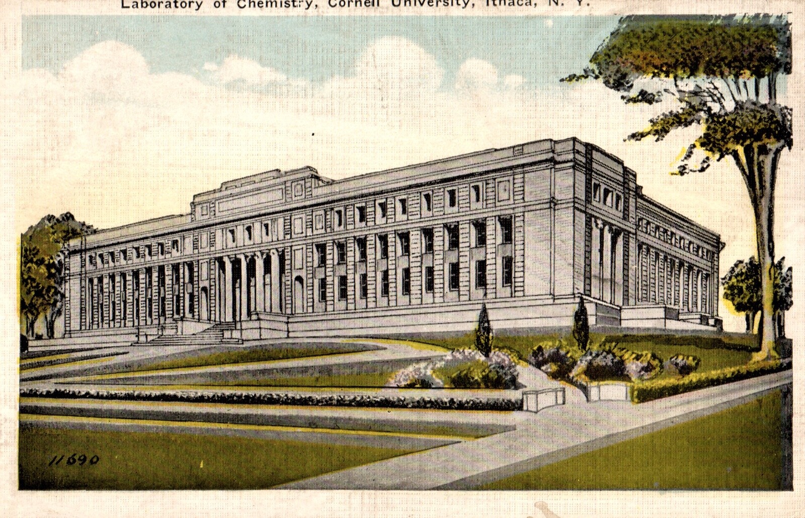 Postcard Laboratory of chemistry Cornell University, Ithaca New York | eBay