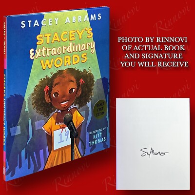 Stacey's Extraordinary Words SIGNED Stacey Abrams (2021,HC,1st/1st ...