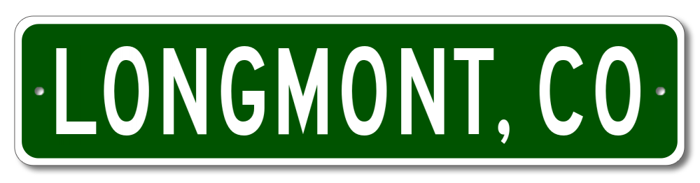 Longmont, Colorado Metal Wall Decor City Limit Sign - Aluminum | eBay