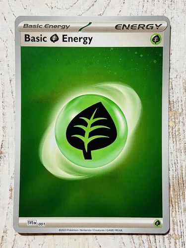 Pokemon TCG 151 Basic Grass Energy - 001 - Holo | eBay