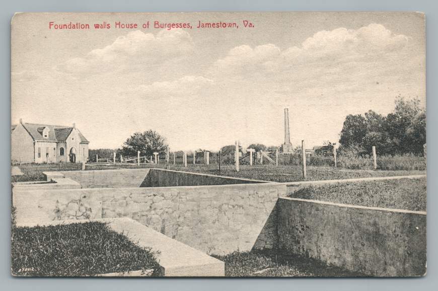 House of Burgesses Foundation JAMESTOWN Virginia Antique Colonial ALICE ...