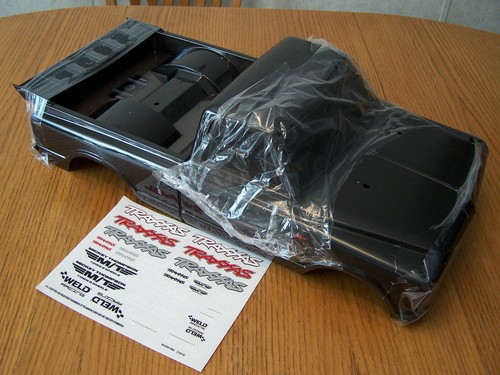 For Traxxas Drag Slash Black C10 Chevrolet Painted Body Wing Grill ...