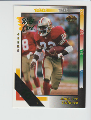 1992 Wild Card 10 Stripe #348 Amp Lee RC, Florida State Seminoles | eBay