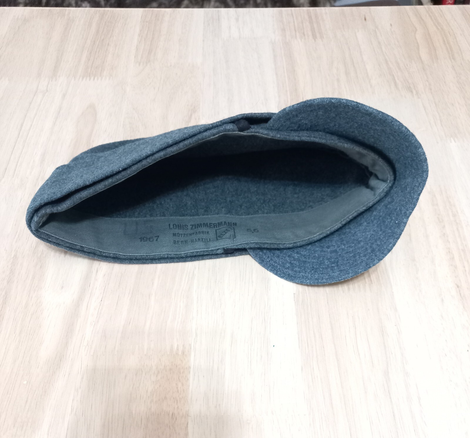 Vintage Swiss Army 3 FUNCTIONS Military Cap Wool Hat Surplus Uniform 56 ...