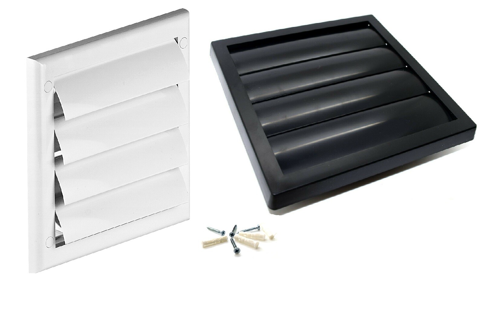 Gravity Flaps Louvre Cover Air Vent Grill Ventilation Duct Fan Wall ...