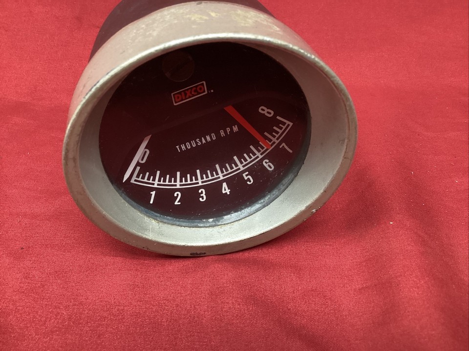 VINTAGE DIXCO TACHOMETER GAUGE - 0-8 RPM X 1000 | eBay