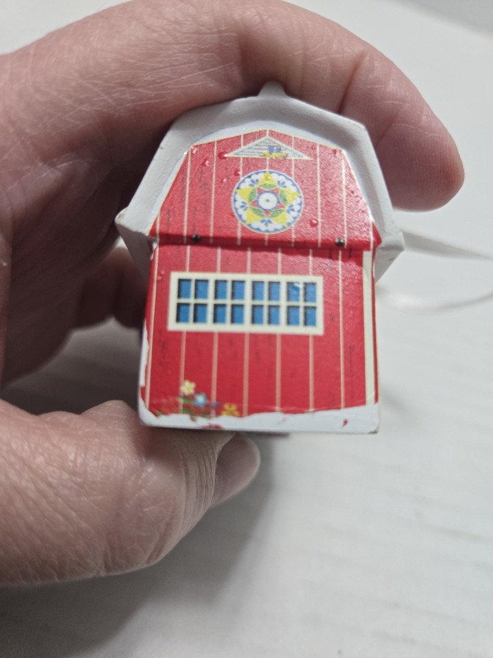Hallmark Fisher-Price Little People Red Barn Christmas Ornament 2018 | eBay