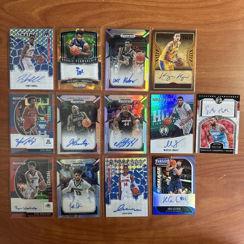 Modern NBA Auto Lot • 13 Cards • Most NM • Prizm, Hoops, Flawless | eBay