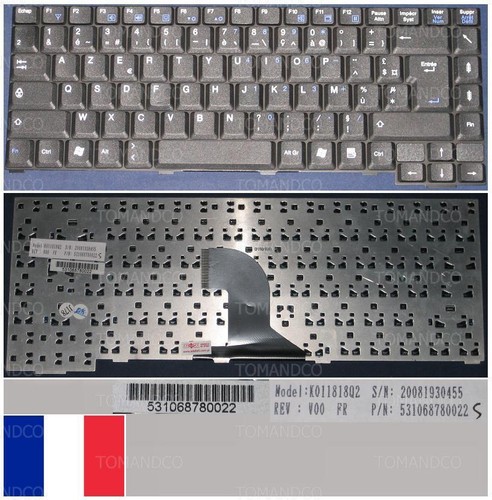 French AZERTY Keyboard Packard Bell EasyNote MV35 K011818Q2 ...