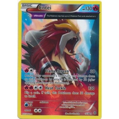 Entei 15/98 Reverse Holo Ancient Origins Pokemon Card NM | eBay