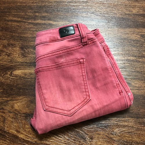 CELEBRITY PINK Mid Rise Ankle Skinny Low Rise Pink Denim Jeans Womens ...