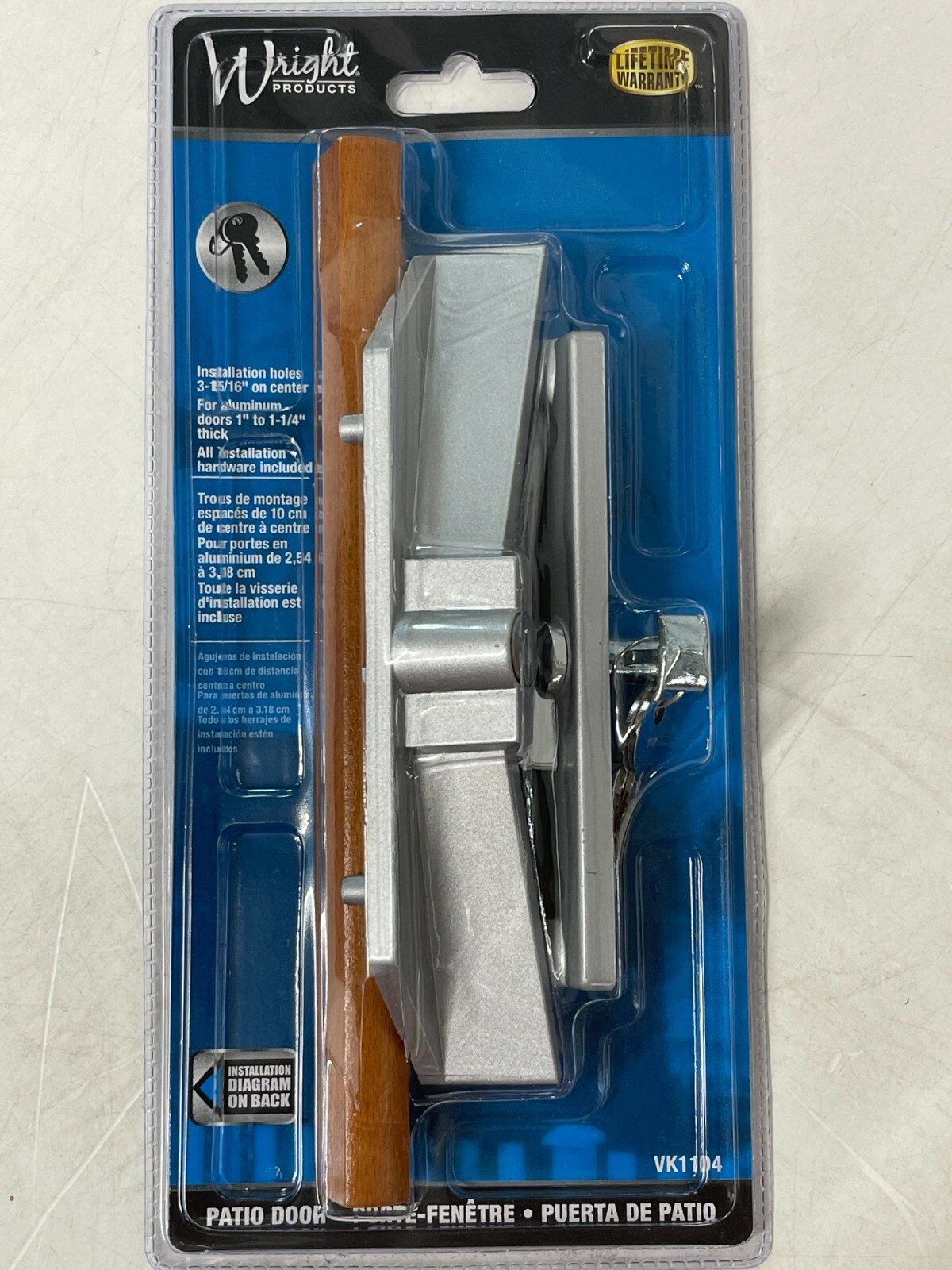 Wright Products 3.94" Surface Mounted Sliding Patio Door Handle VK1104 ...