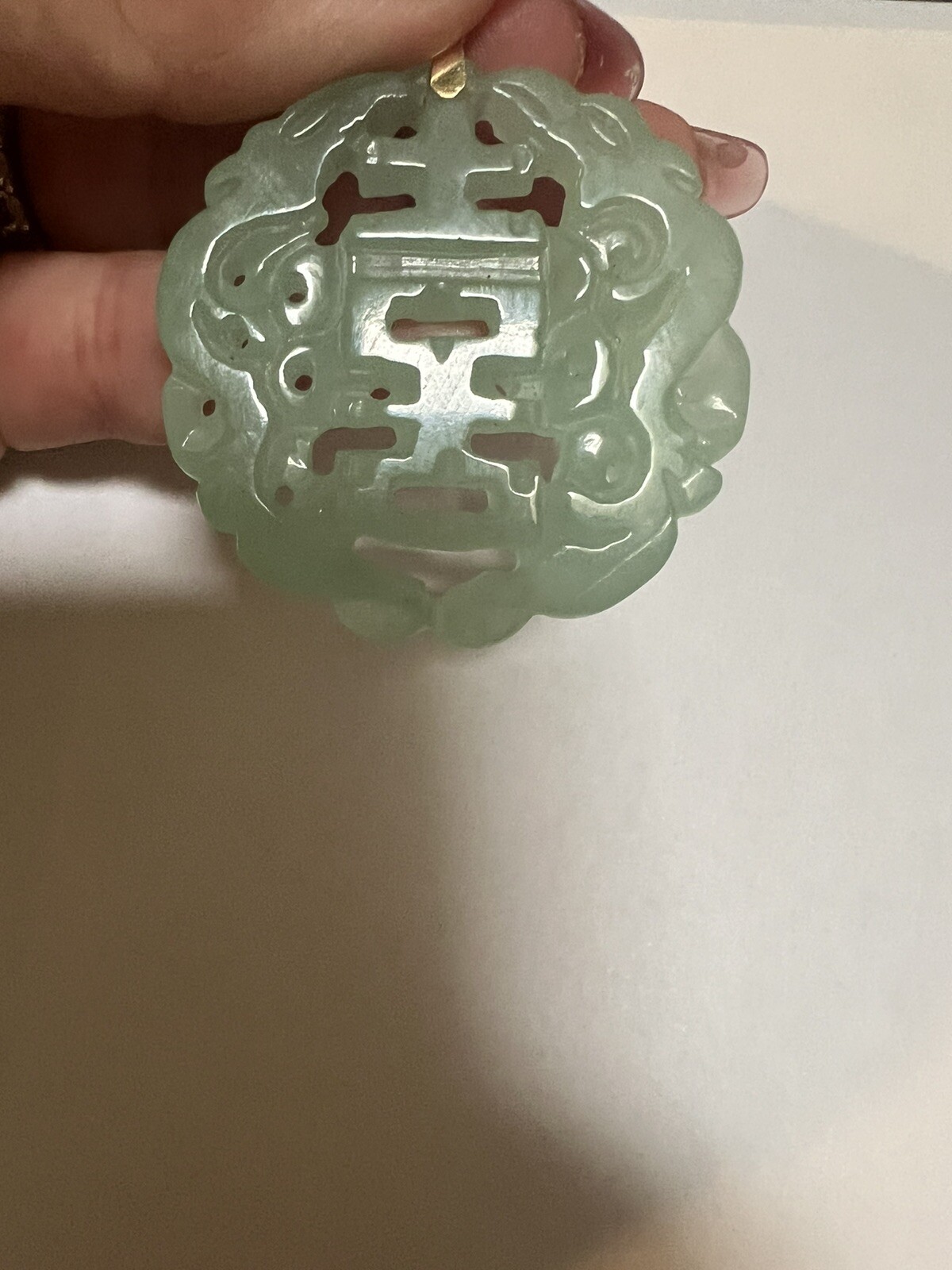 14K Carved Jade Medallion Pendant 19 gr | eBay