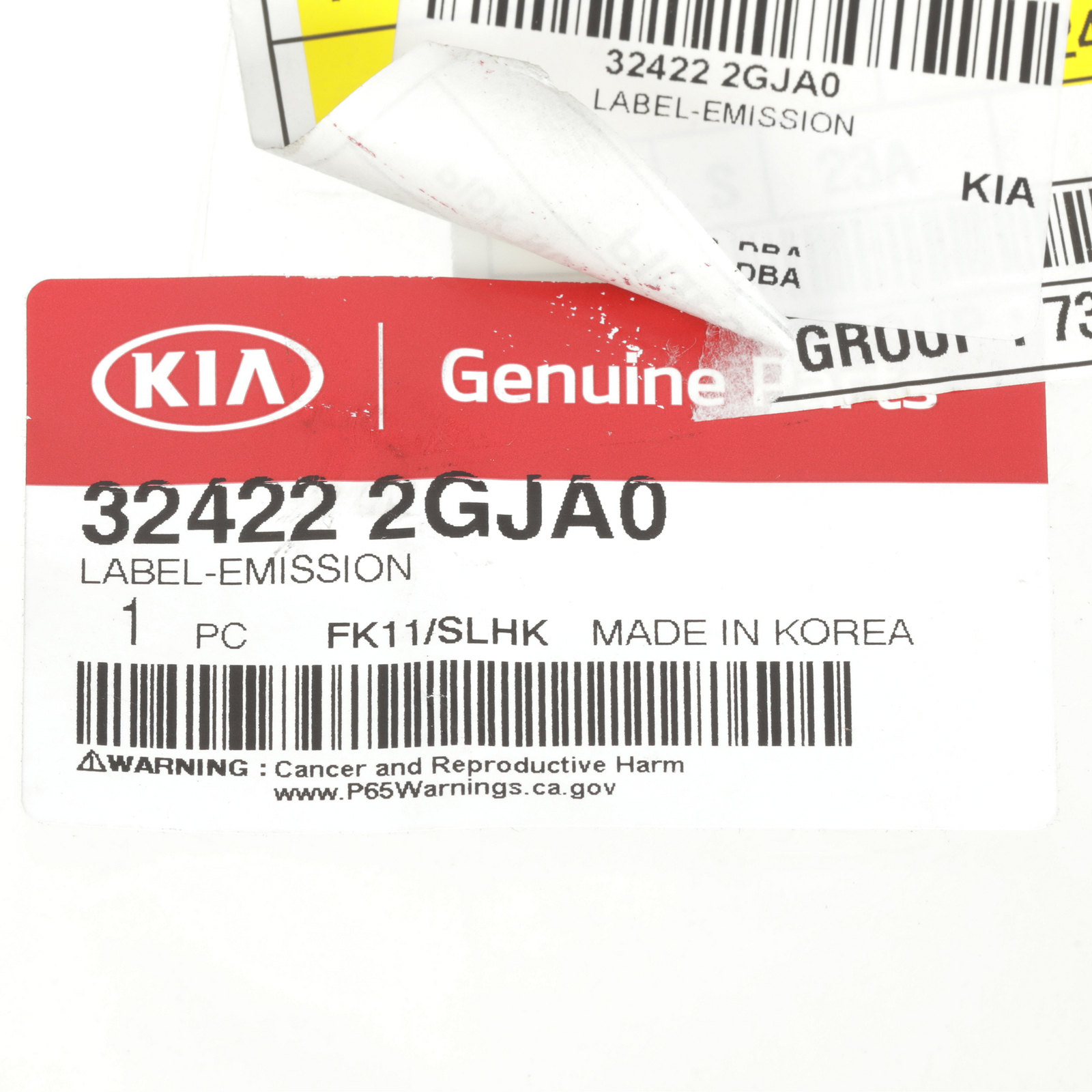 OEM NEW 2019-2020 Kia Optima Emission Control Information Label 32422 ...