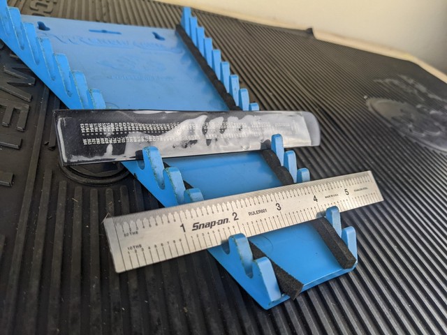 2 Pack Snap-on Tools USA RULER601 Stainless Steel 6 in. Eng Ruler w ...